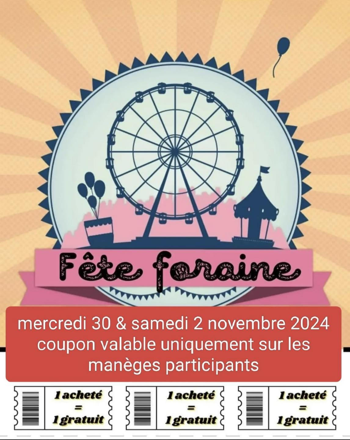 Fête foraine fenschoise : un ticket acheté = un ticket gratuit ce ...