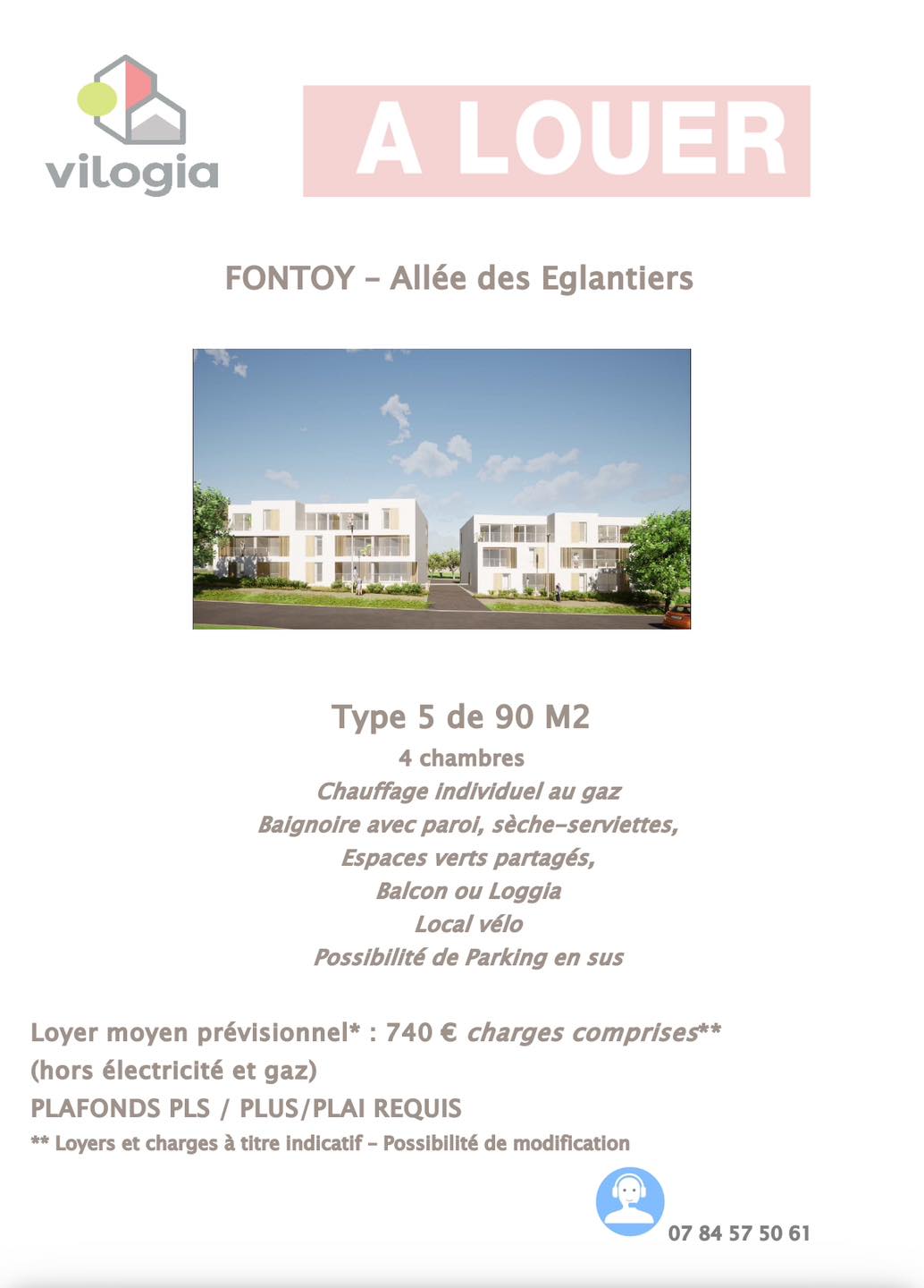 NOUVEAUX LOGEMENTS DISPONIBLES À FONTOY – Rue des Églantiers. - Ville ...