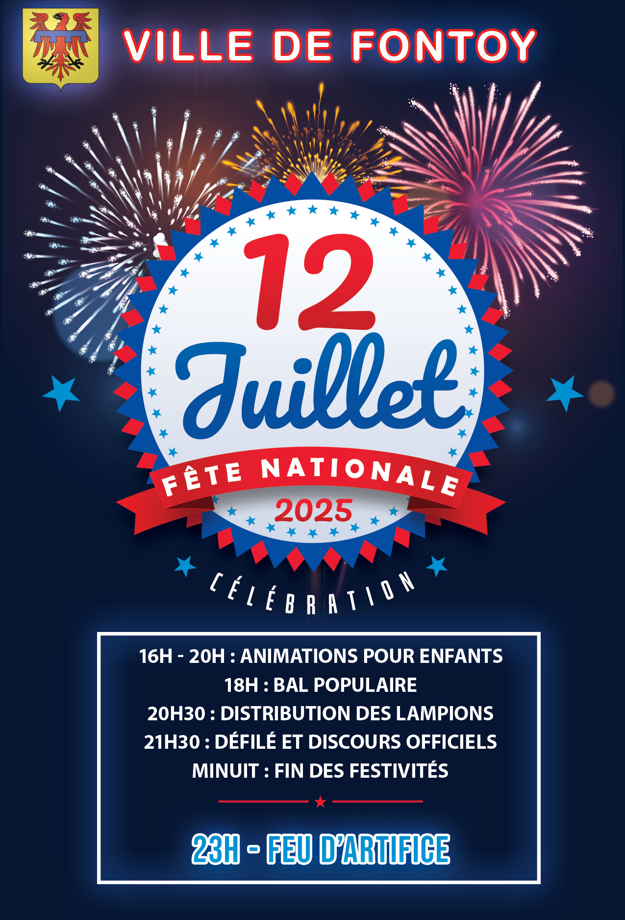 Fête nationale à Fontoy — Samedi 12 juillet 2025. - Ville de Fontoy